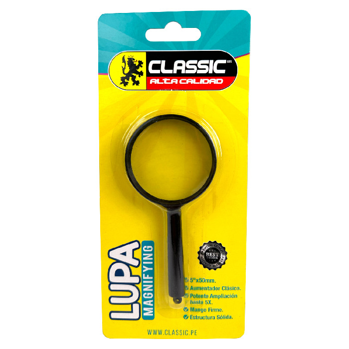 Lupa Chica 5” x 50mm (Caja x24 Unid.) :: www.classic.pe